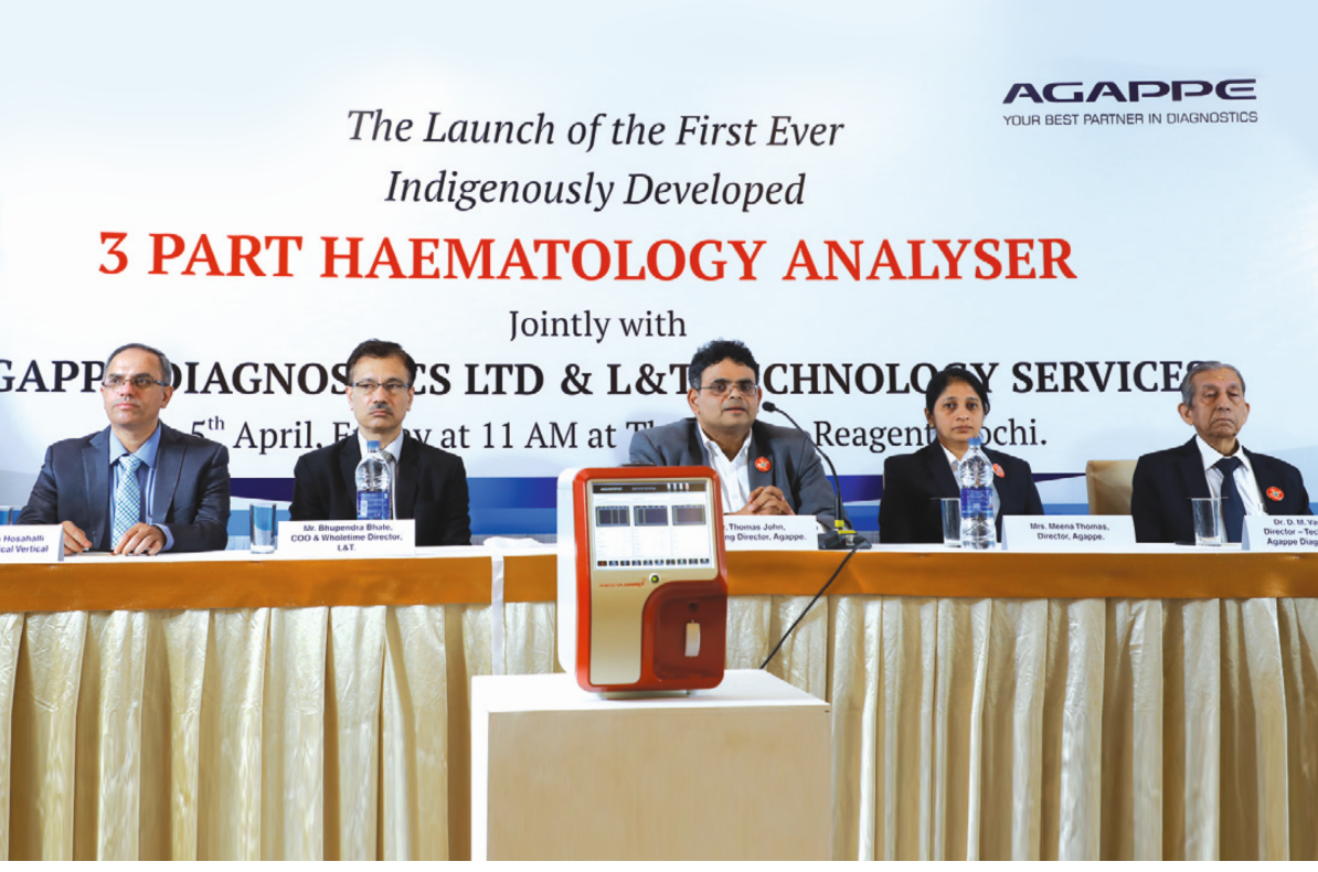 Agappe Diagnostics Ltd joined hands with L&T Technology Services to manufacture the first and ...